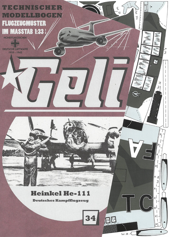 Heinkel He-111 Deutsches Kampfflugzeug Geli – modellbau-kirchert