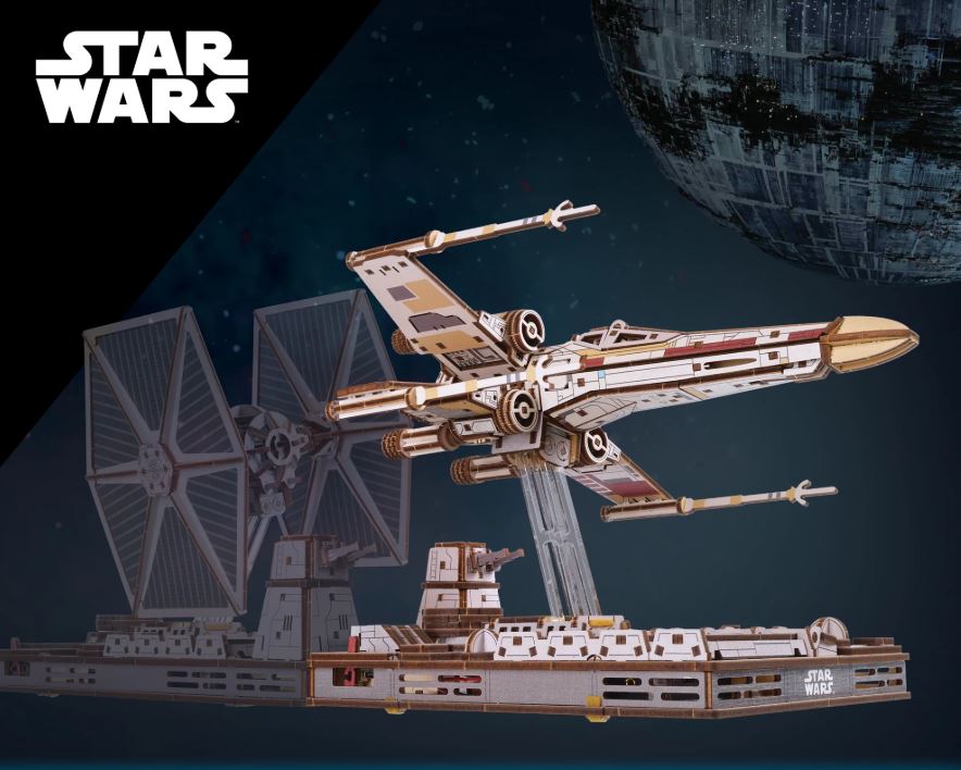 Luke Skywalkers X-Wing Starfighter, 1:55, Star Wars, Disney, UGears ...
